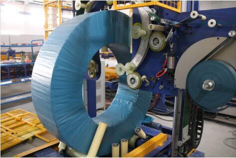 Steel coil wrapper with trolley - Coiler