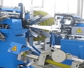 Corrugated hose coiling machine - Coiler